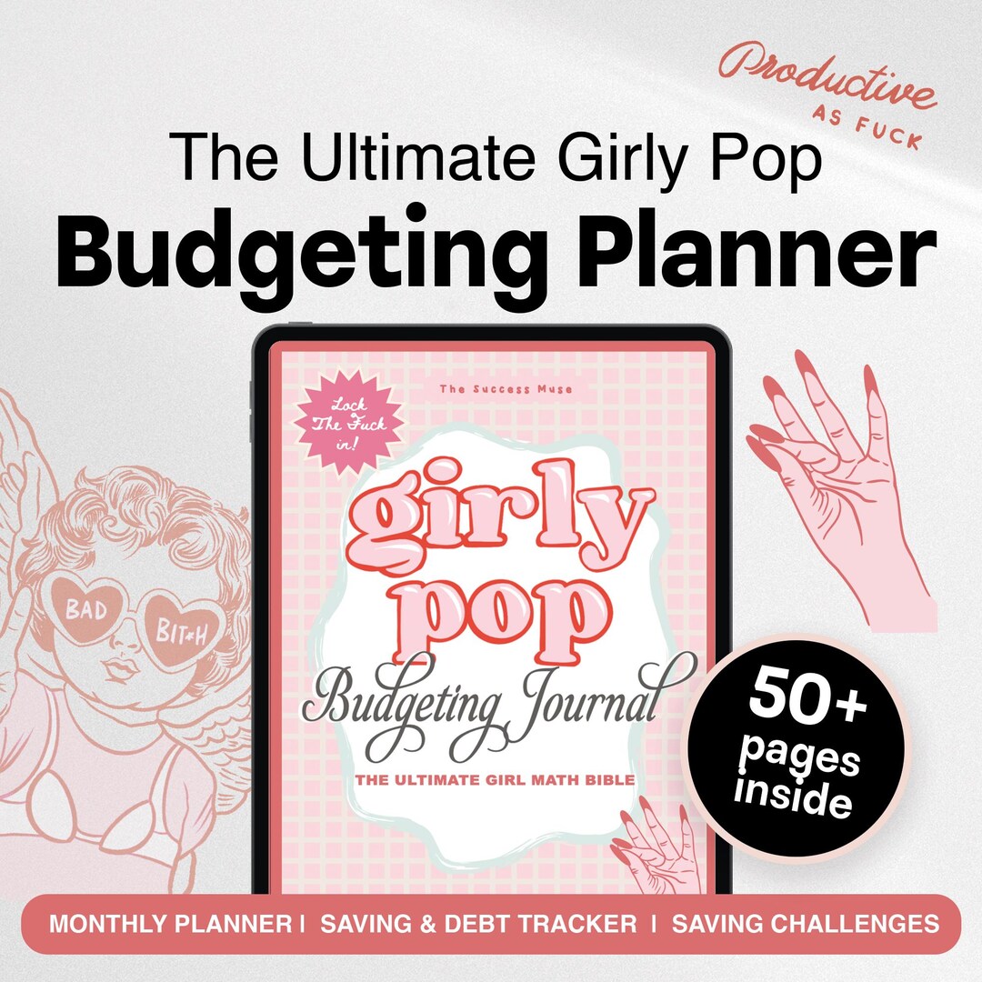 Budget Babe Printable Planner, Girly Budgeting Template, Monthly Budget ...