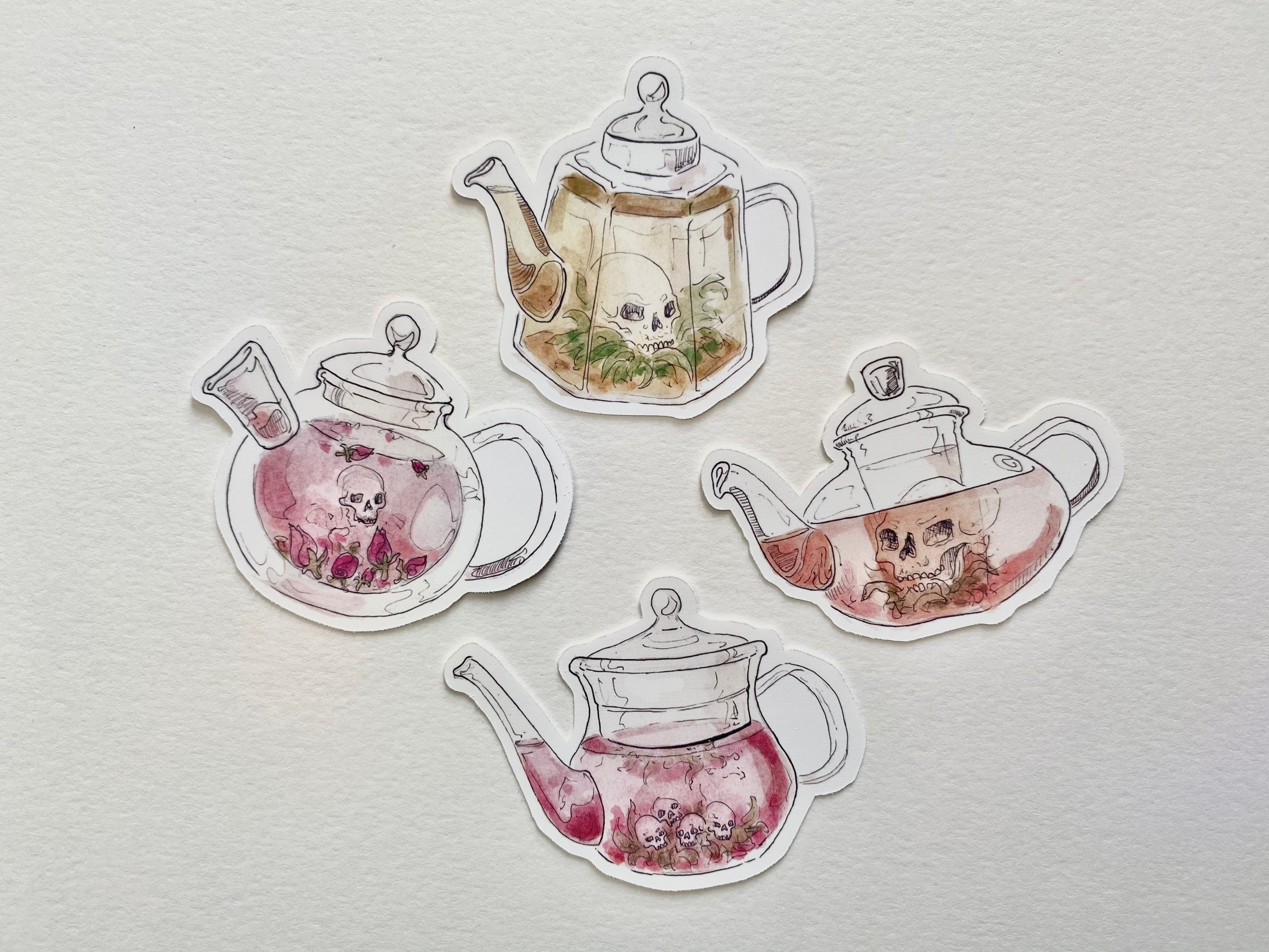 Poison Tea Vinyl Sticker Pack - Etsy