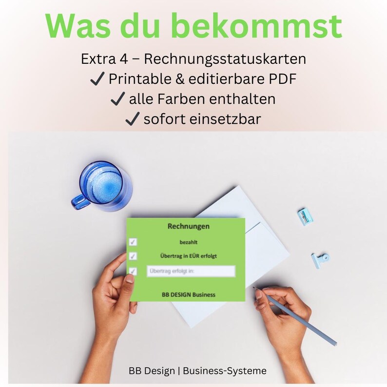 Invoice Status Cards – Printable Business Tool | Keep Track of Invoices ...