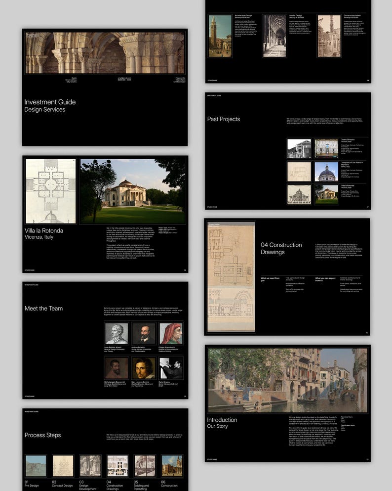 Architecture & Interior Design Client Welcome Packet | Indesign, Canva ...