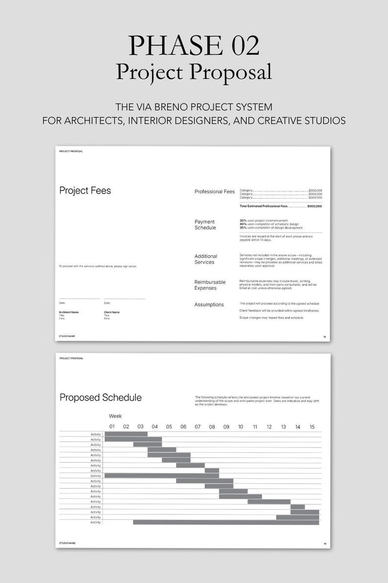 Proposal Template | Architecture Project Proposal | Win More Clients ...