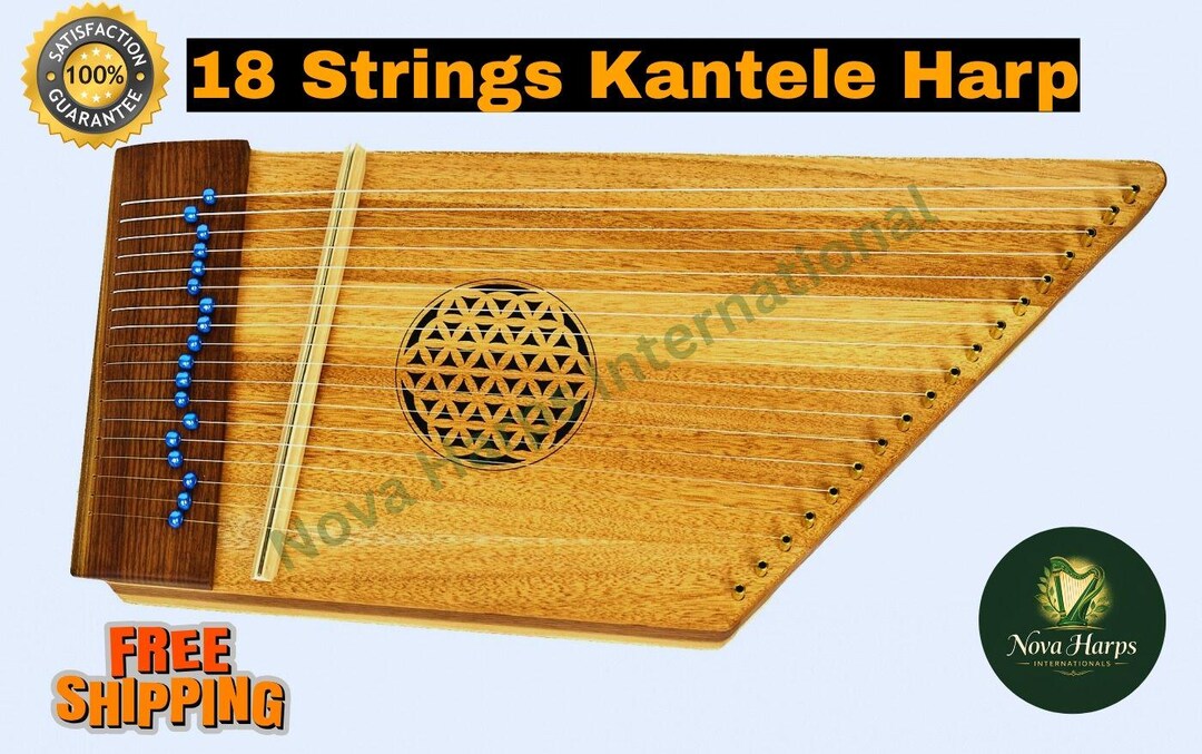 18-string Kantele Harp – Traditional Nordic Musical Instrument - Etsy