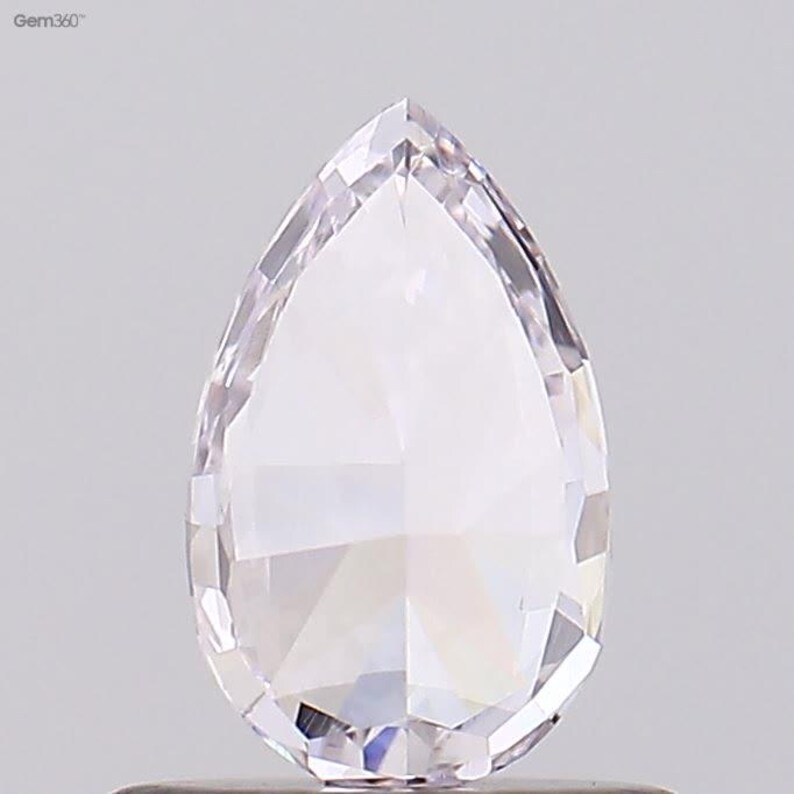 0.60 CT GIA Certified Pear Cut Very Light Pink Natural Diamond: VS2 ...