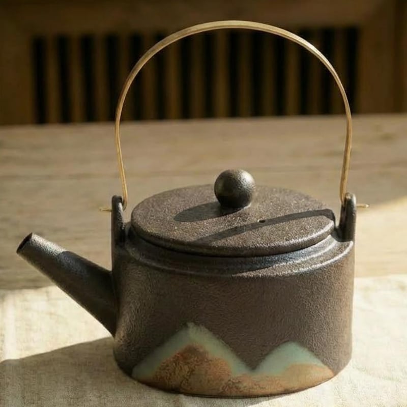 Vintage Black Tea Pot - Etsy