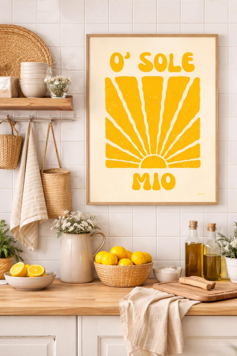 Digital Poster Poster - "o’ Sole Mio" - Etsy