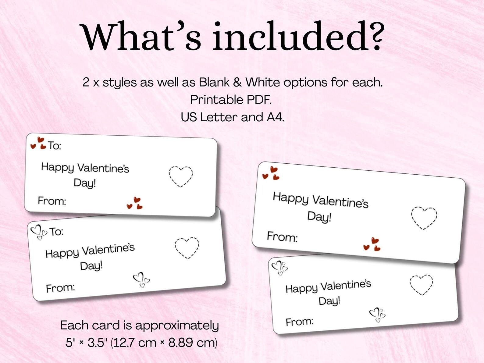 Classic Candy Valentine Card Bundle: "happy Valentine's Day!" - Etsy
