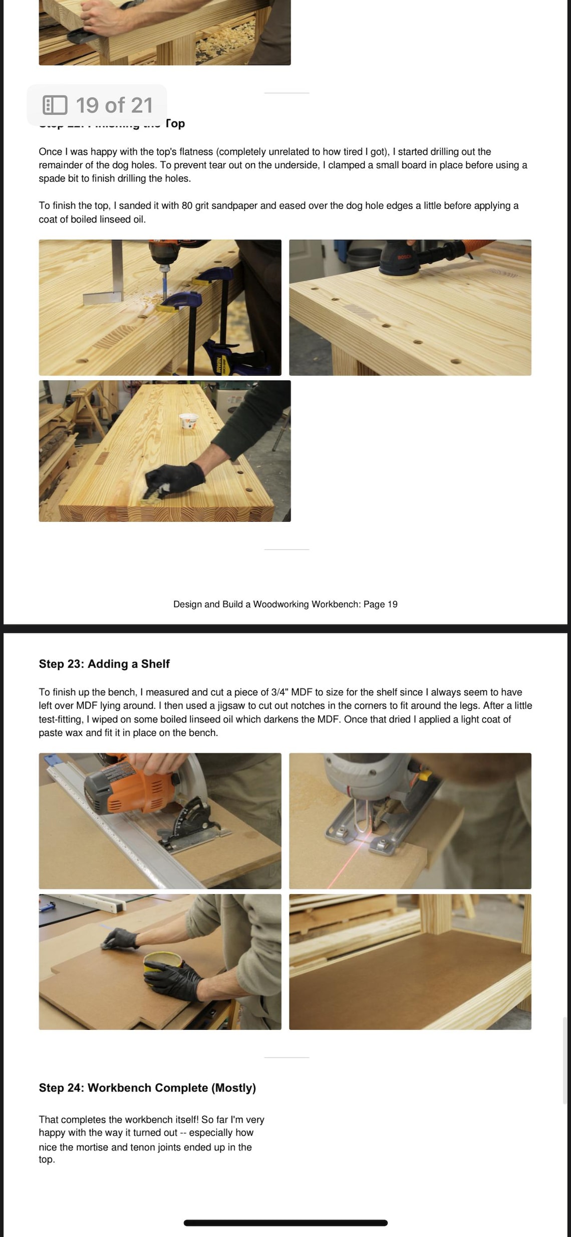 Classic Roubo Style Workbench Plans | Heavy Duty Woodworking Bench ...