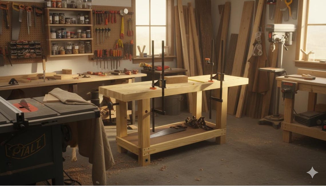 Classic Roubo Style Workbench Plans | Heavy Duty Woodworking Bench ...