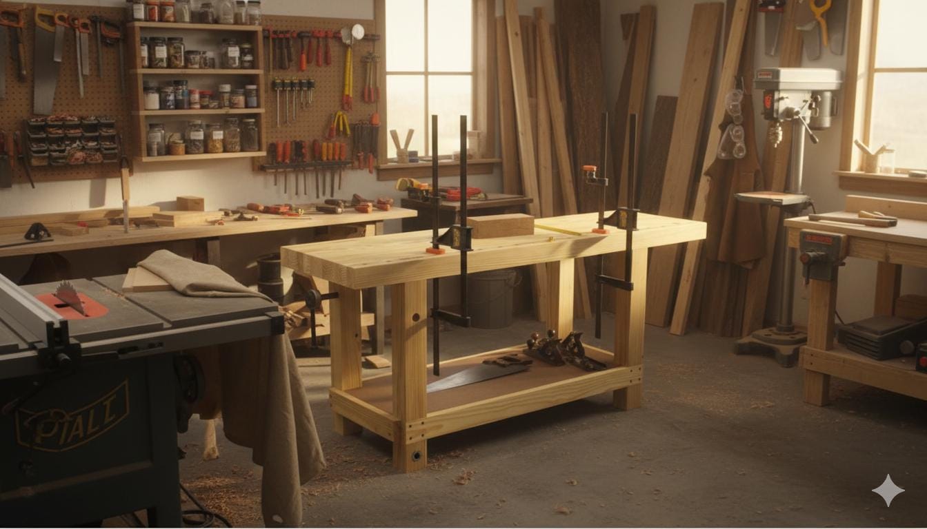 Classic Roubo Style Workbench Plans | Heavy Duty Woodworking Bench ...