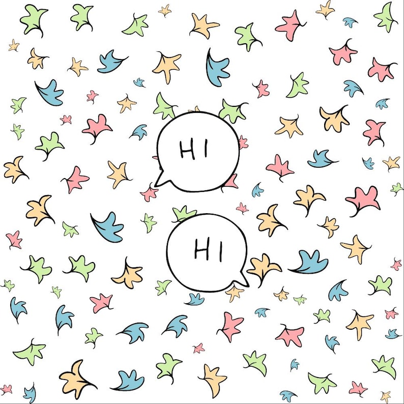 Heartstopper Leaves Hi Hi Repeat Pattern Digital Download for Tumblers ...