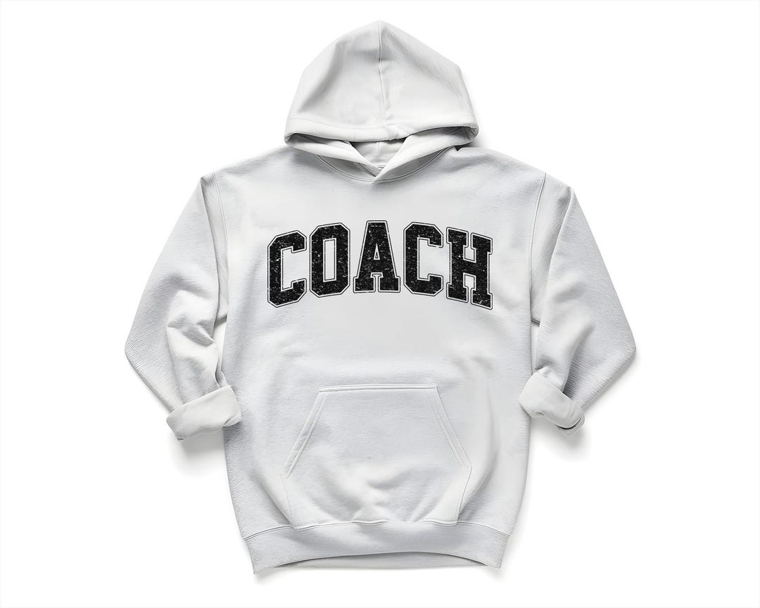 Coach SVG Digital Download Varsity Letters for Tshirt Hoodie Design for ...