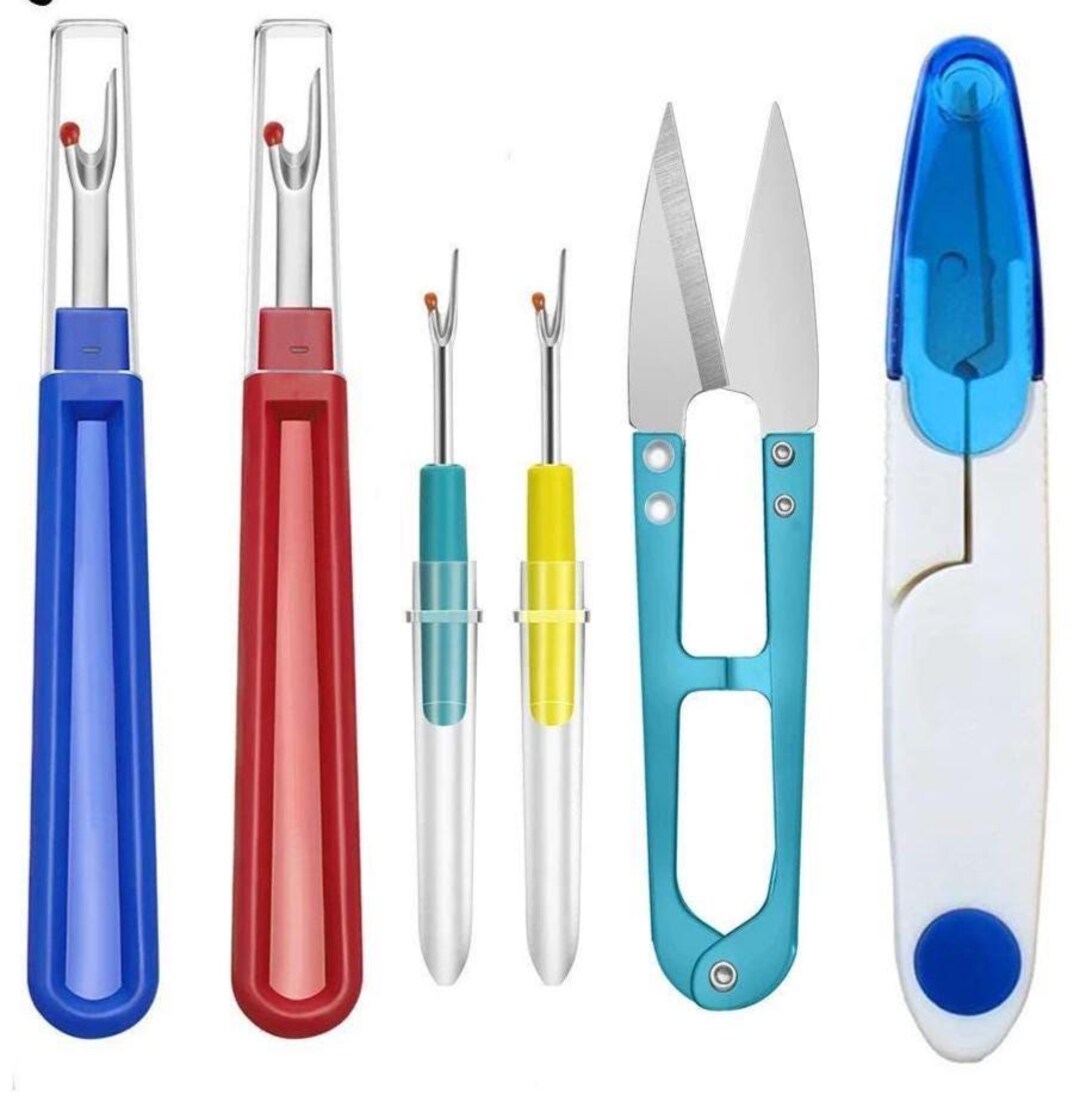 Colorful Seam Ripper Kit, Stitch Remover, Thread Cutter, Sewing Tools ...