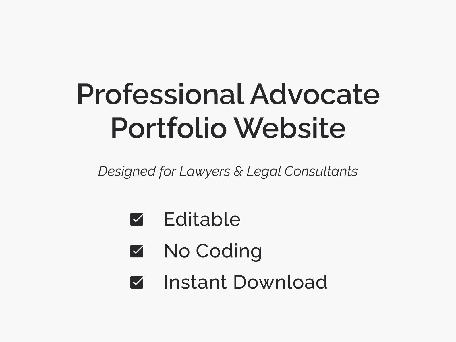Buy Advocate Portfolio Website Template Online in India - Etsy