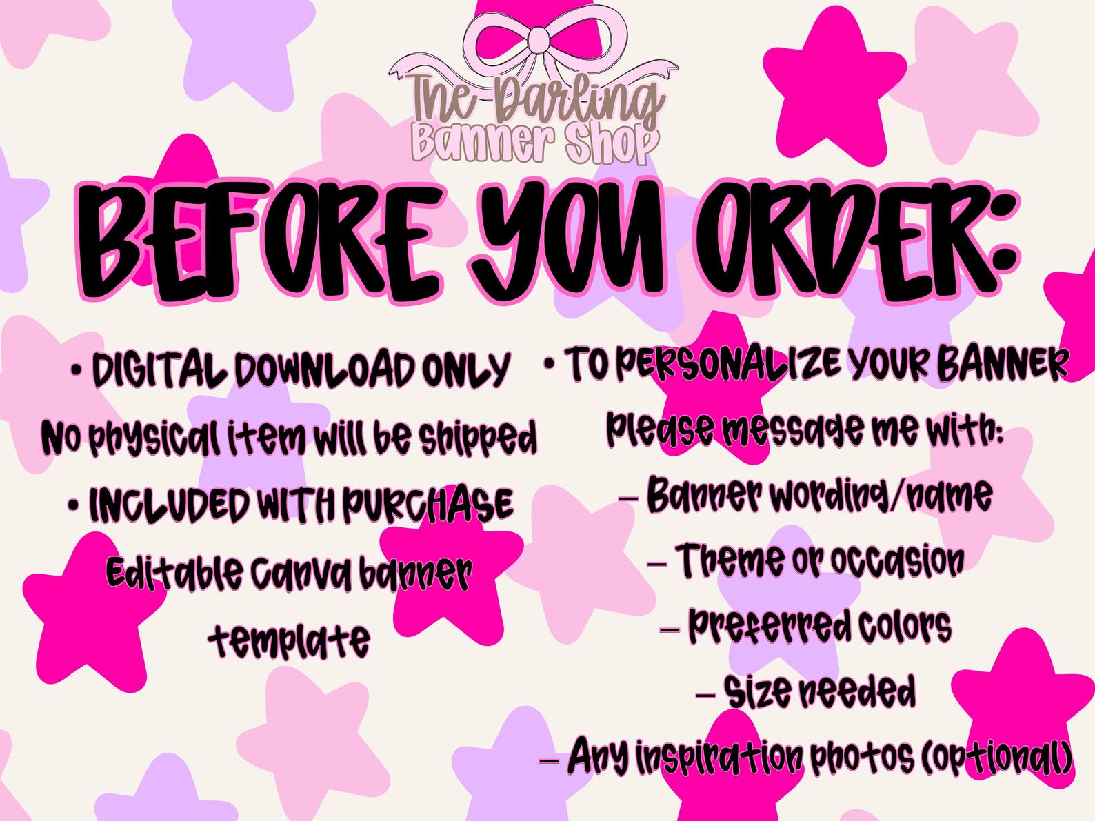 Custom Banner Mockup Template, Personalized Canva Banner Designed for ...