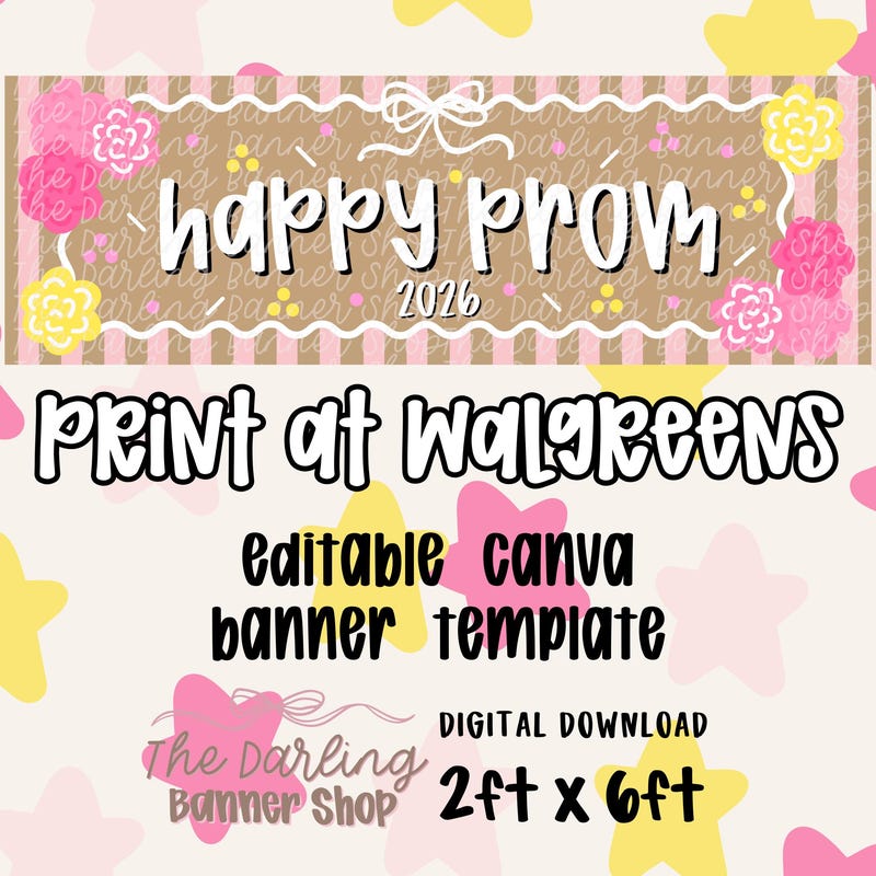 Formal Banner Template - Etsy