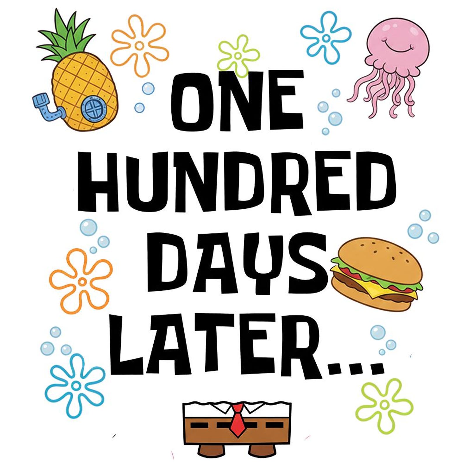 100 Days Later PNG | One Hundred Days of School Design | 100th Day of ...