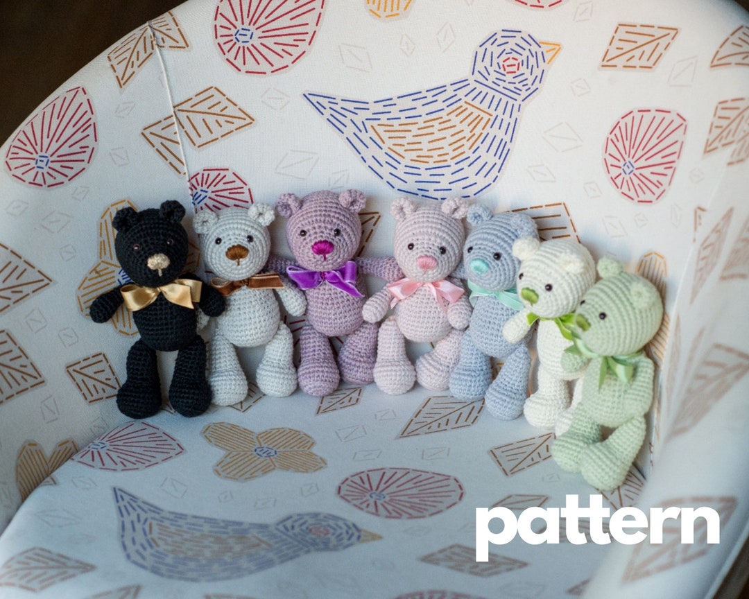 Small Teddy Bear PATTERN: Crochet Amigurumi PDF Tutorial | Instant ...