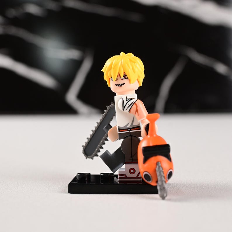 Denji Minifigure | Epic Chainsaw Hybrid Warrior | Devil Hunter Hero ...