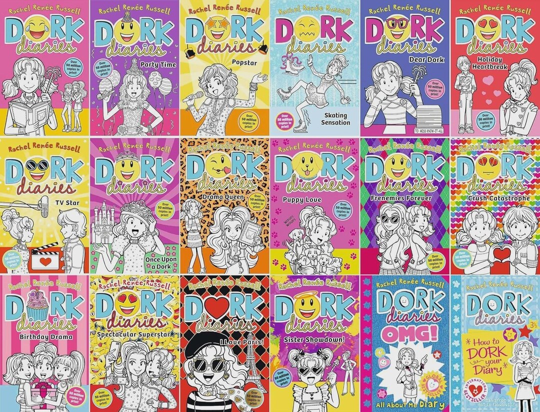 Dork Diaries 18-book Collection Set With Dork Diaries OMG! and 3.5 How ...