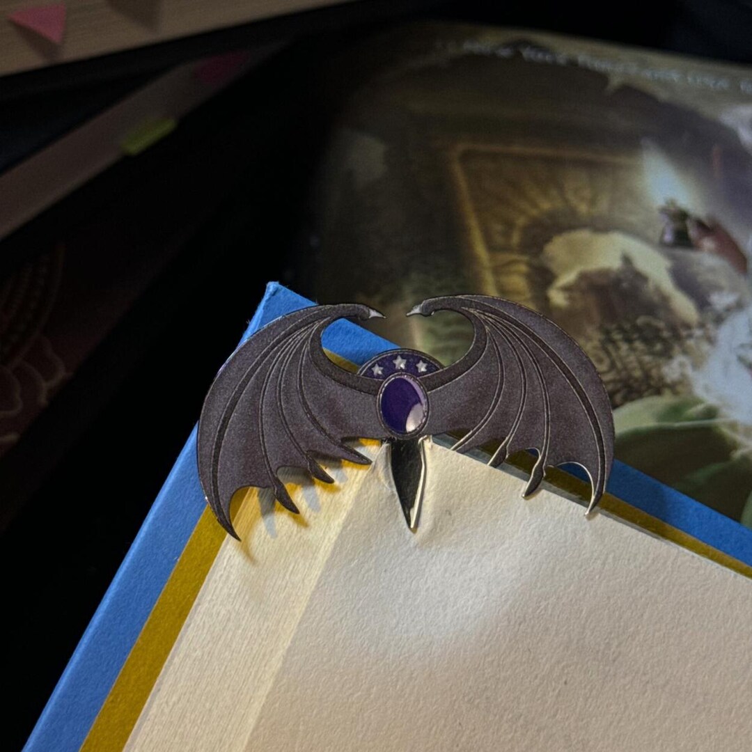 Bat Boys Metal Bookmark | Velaris Starfall Page Marker | Illyrian Wings ...