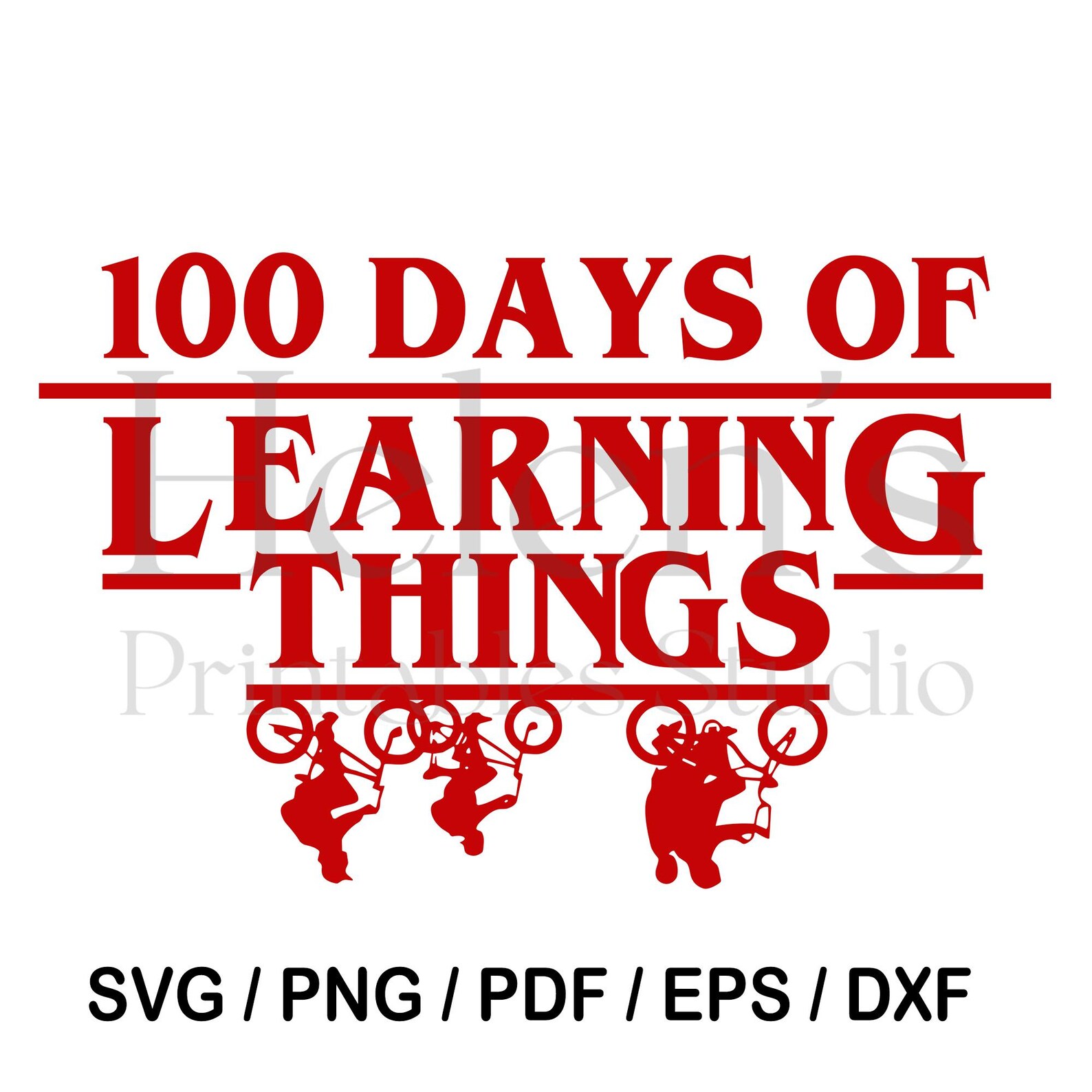 100 Days of Learning Things SVG PNG, 100th Day of School Shirt ...