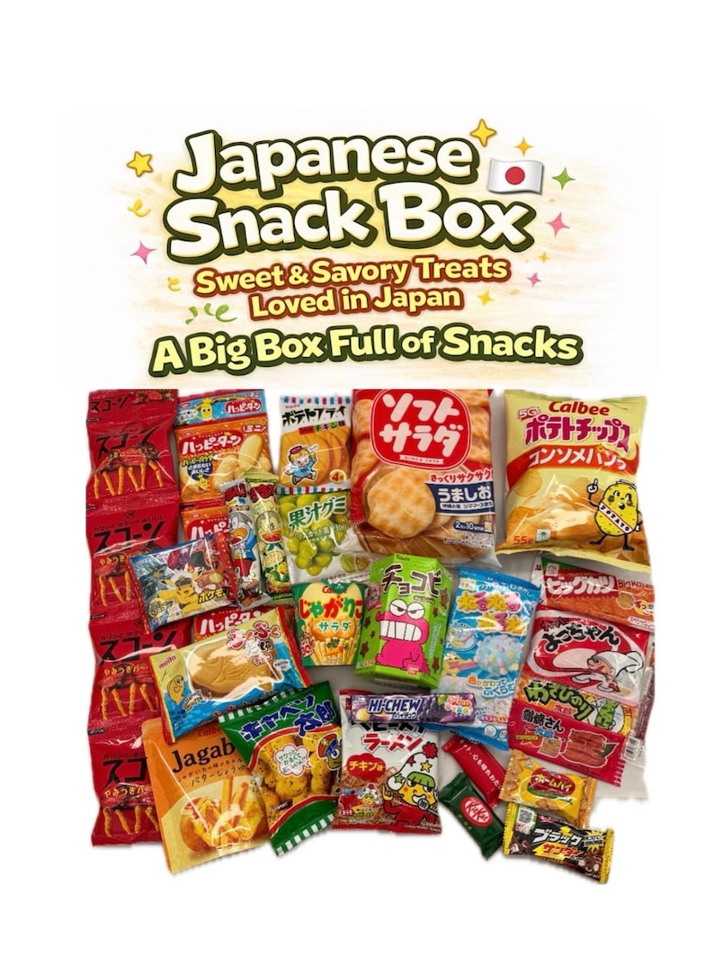Japanese Snack Box – Authentic Candy & Gummy Assortment - Etsy