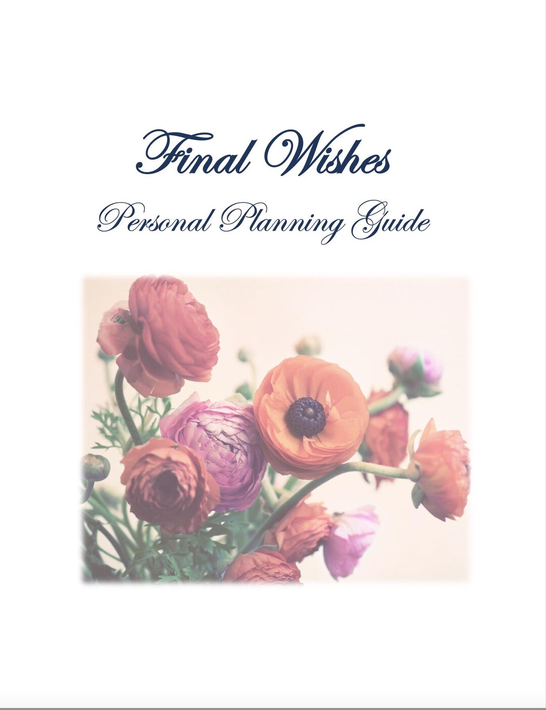 Final Wishes Planning Guide - Etsy
