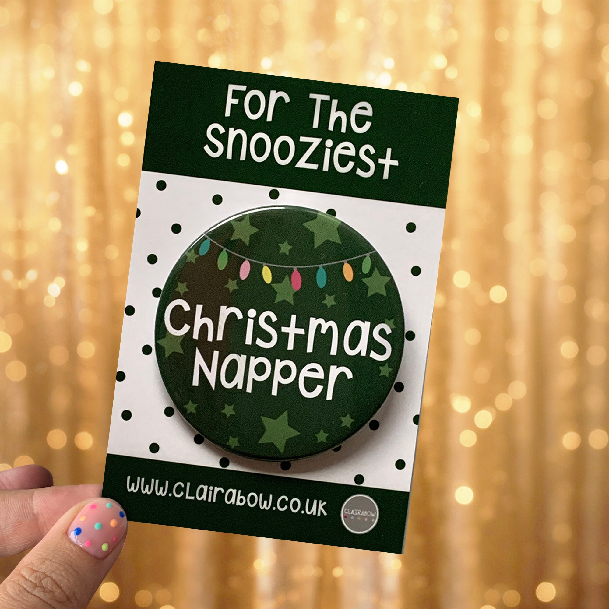 Christmas Nap Christmas Badge Sleep Lover Stocking Filler Christmas ...