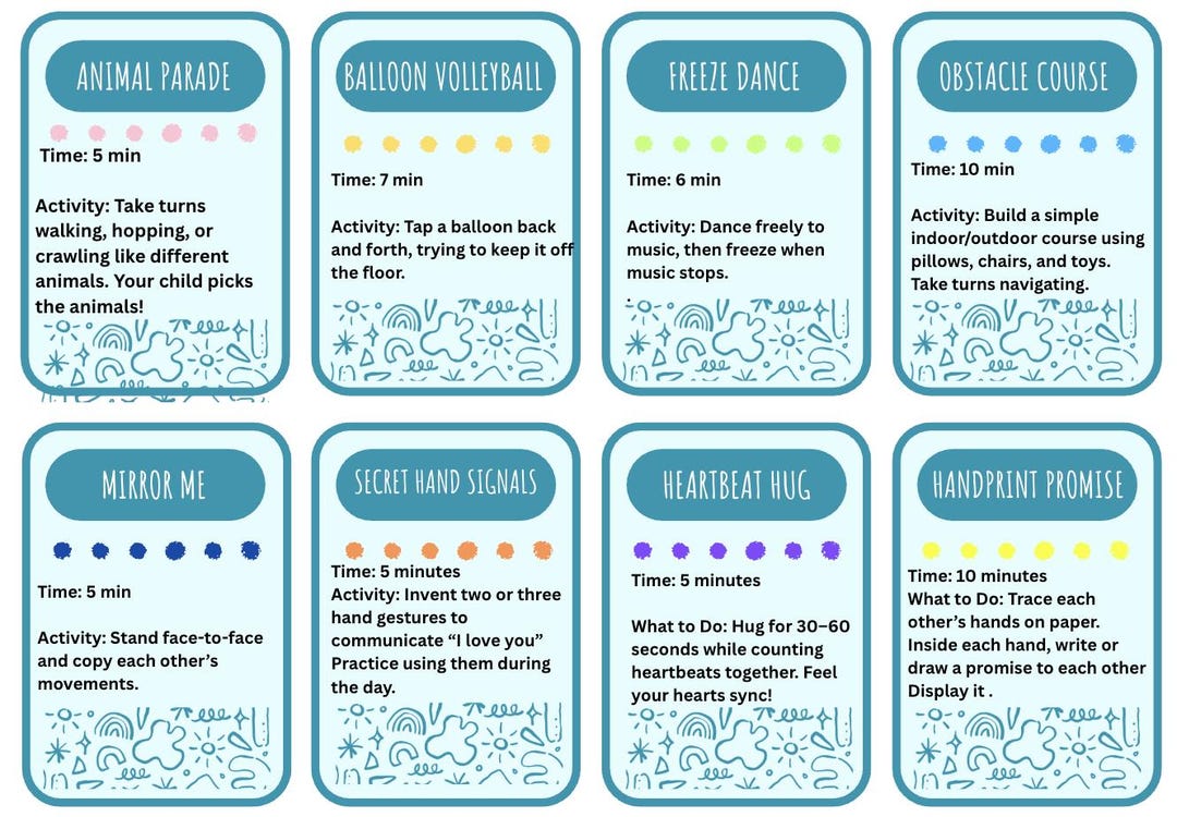 Bond & Bloom: Parent and Child Connection Cards - Etsy