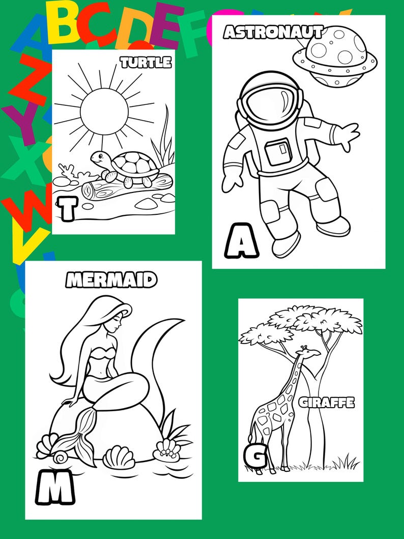 26 Alphabet Coloring Pages | Fun, Educational Printable Designs for ...