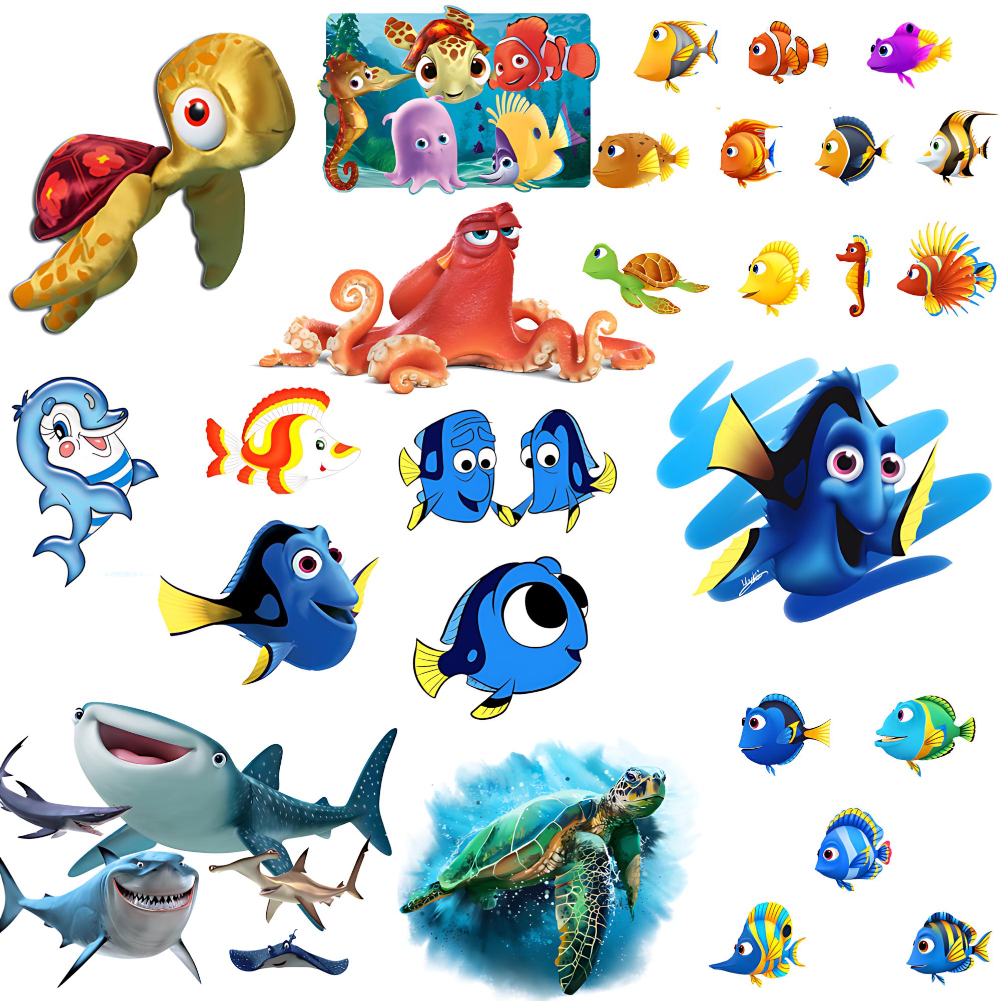 Finding Nemo Clipart PNG Bundle (digital Download) - Etsy