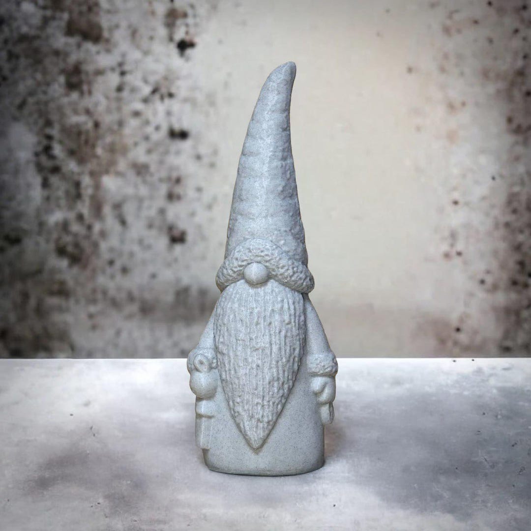 Grey Gnome Fairytale Character Fantasy Themed Garden Decor Outdoor and ...