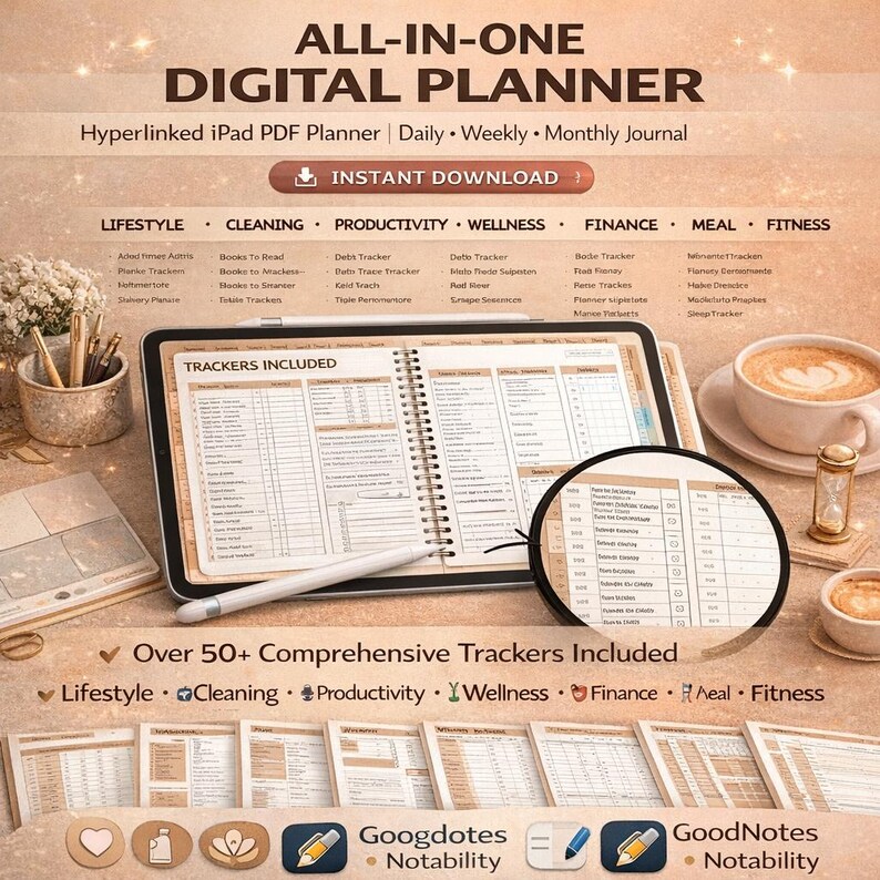 2026-2028 Digital Planner – Ipad, Goodnotes, Notability (instant ...