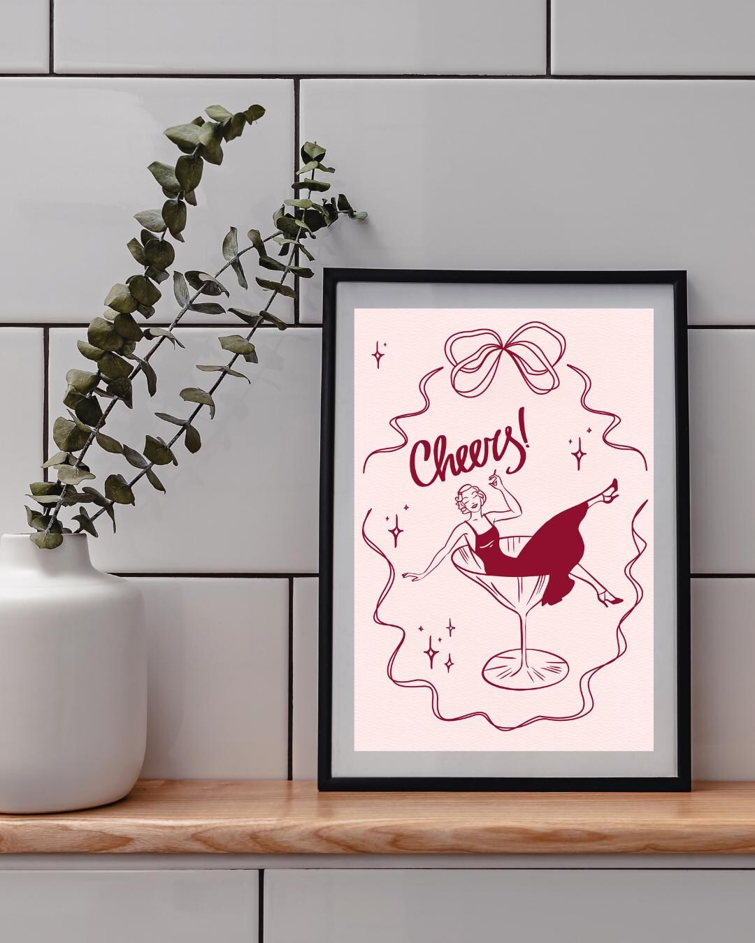 Cheers (with Classy Lady) Poster - Etsy