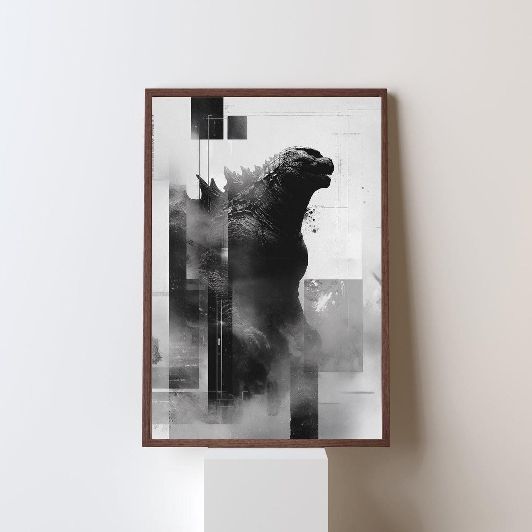 Colossal Silence Abstract Monster Wall Art – Brutalist Power Printable ...
