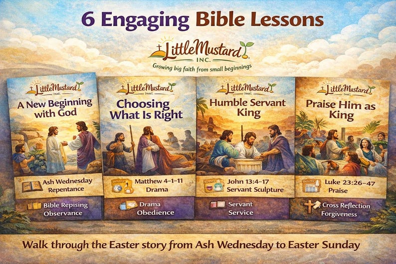 Sunday School Easter Curriculum for Kids | 6 Bible Lesson for Church ...