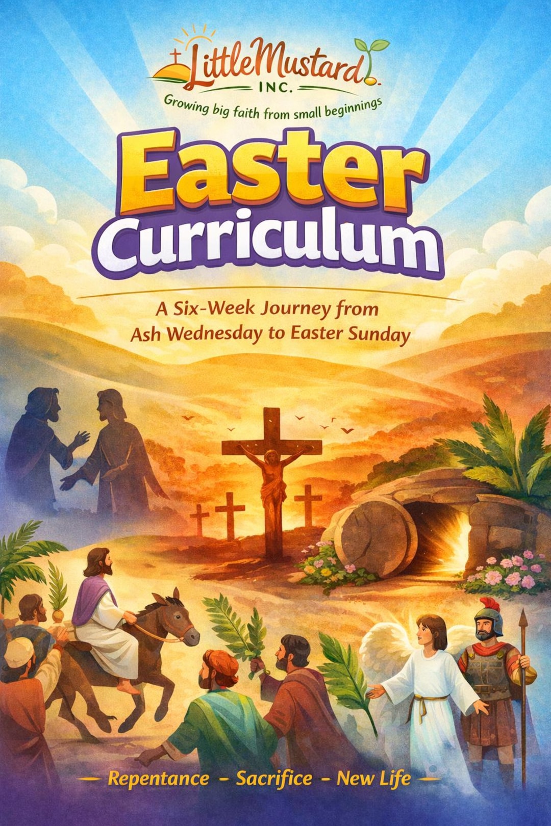 Sunday School Easter Curriculum for Kids | 6 Bible Lesson for Church ...
