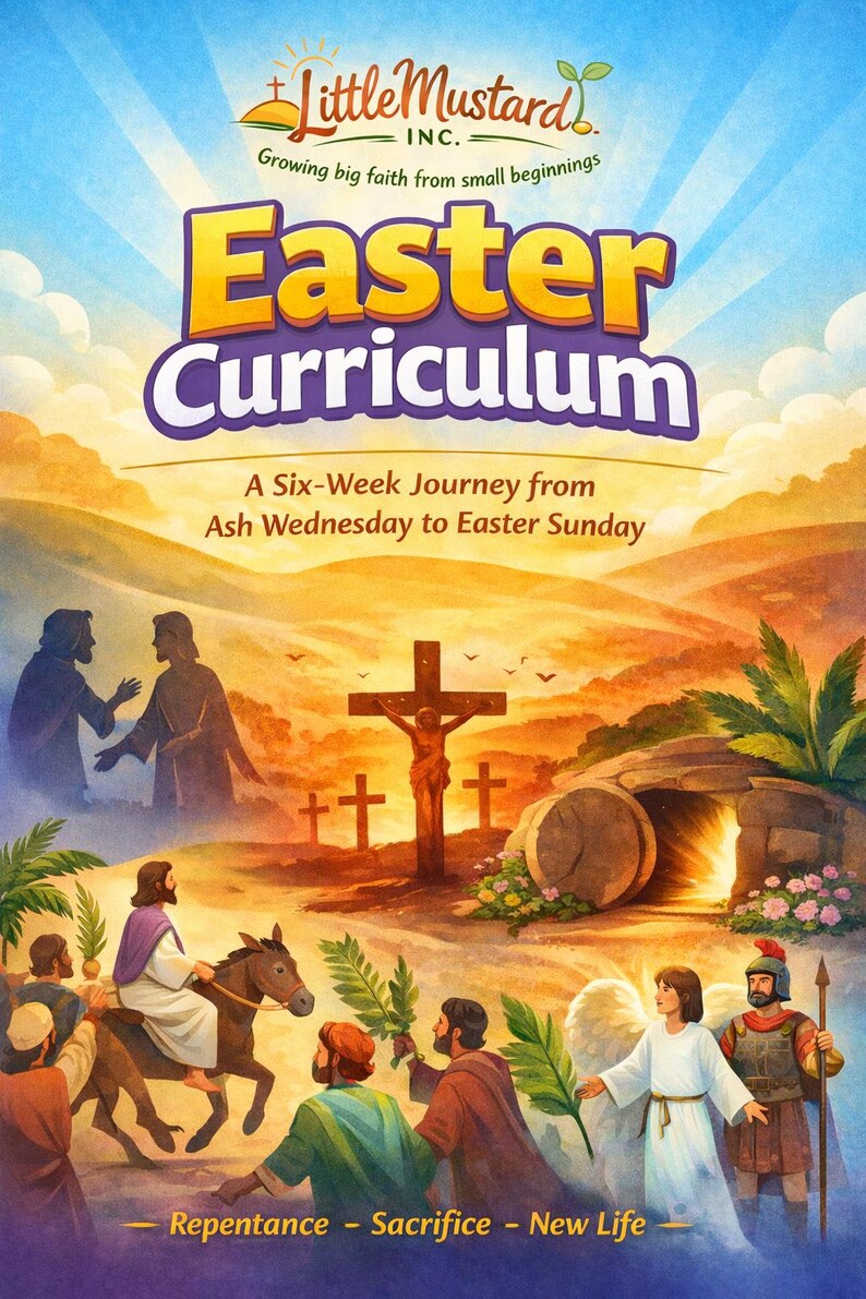 Sunday School Easter Curriculum for Kids | 6 Bible Lesson for Church ...