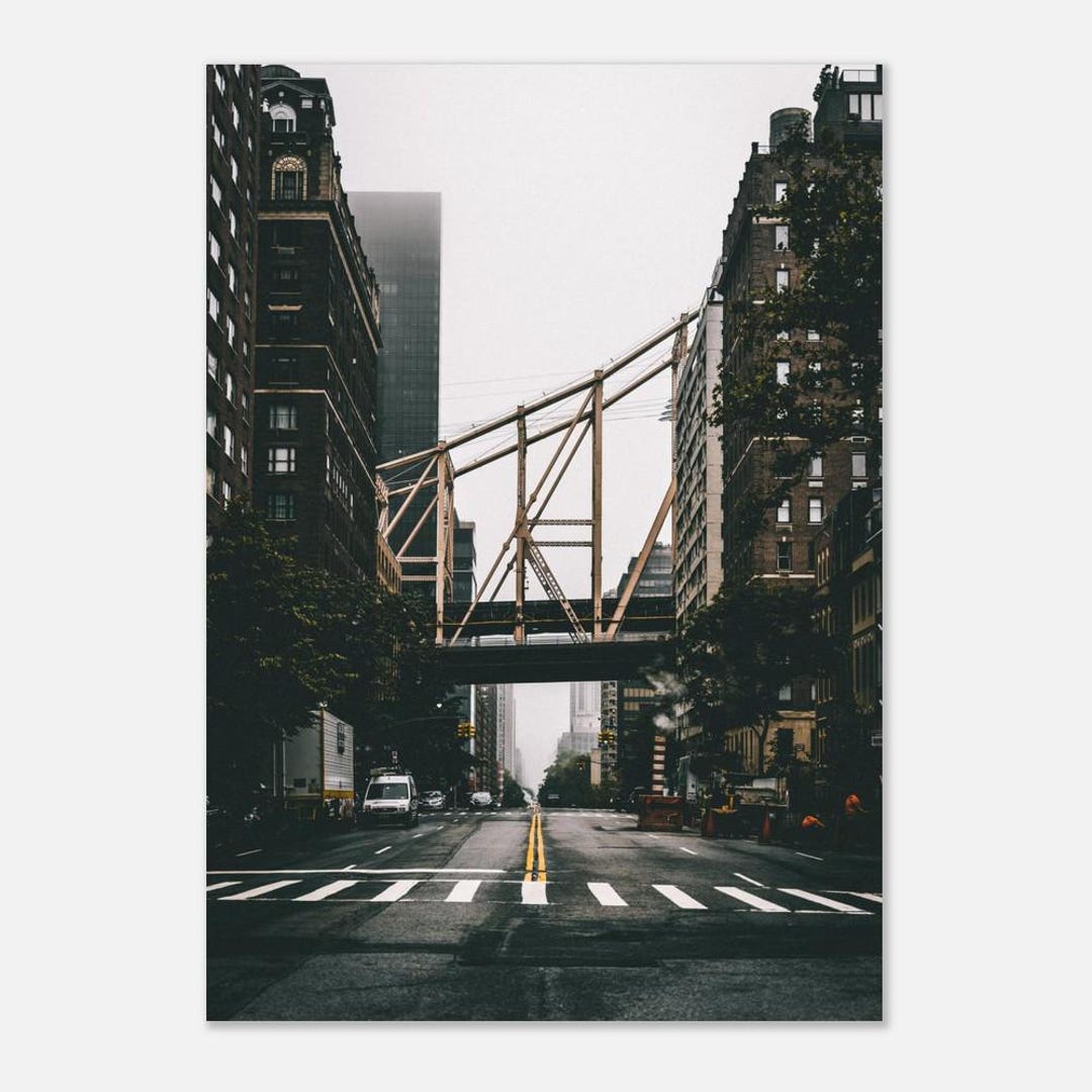 Urban Gridlock Poster - Moody Cityscape Photo Poster - Premium Matte ...