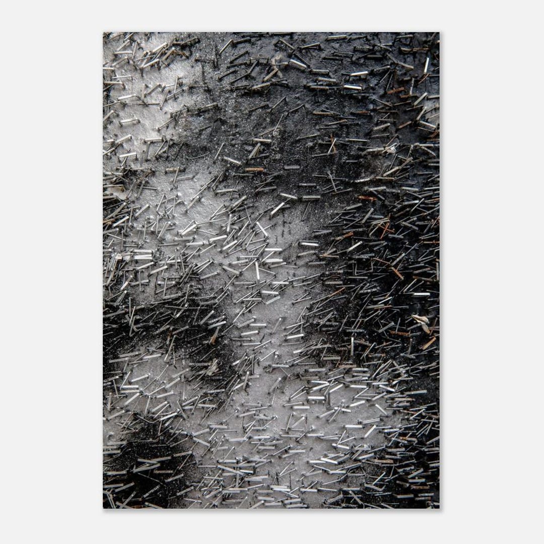 Urban Grunge Texture Poster - Staple Cluster Art Print on Premium Matte ...