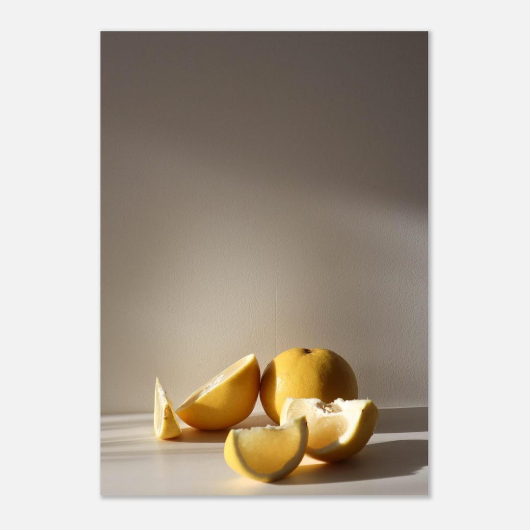Zesty Citrus Still Life Poster - Premium Matte Paper Poster - Etsy