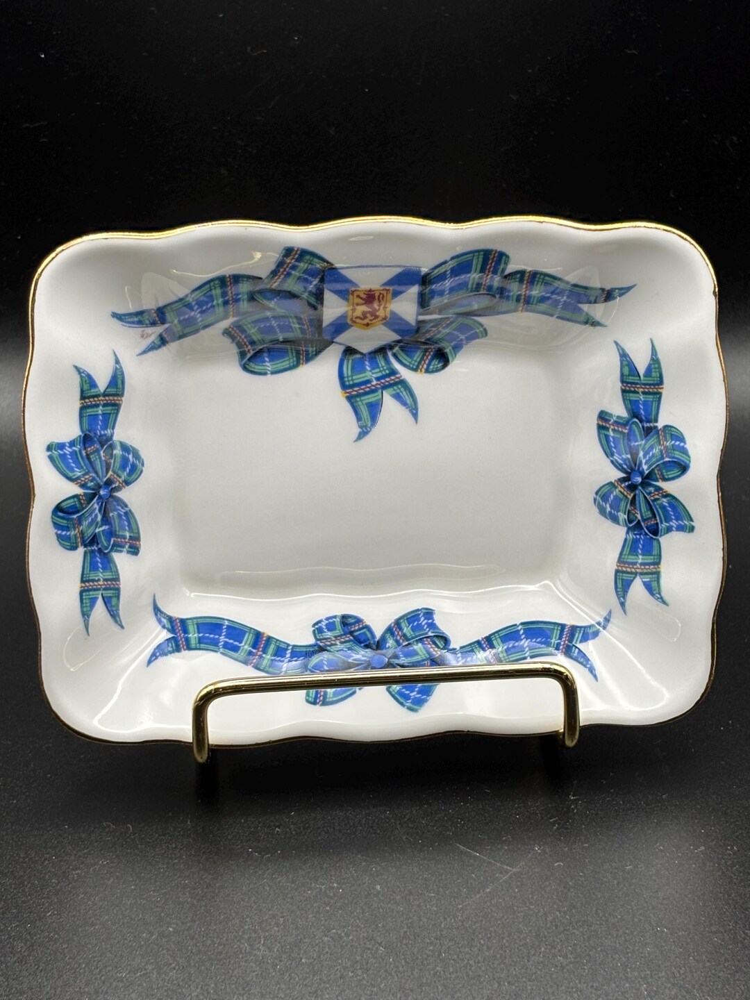 Royal Albert Bone China Trinket Disk "nova Scotia Tartan" Pattern - Etsy