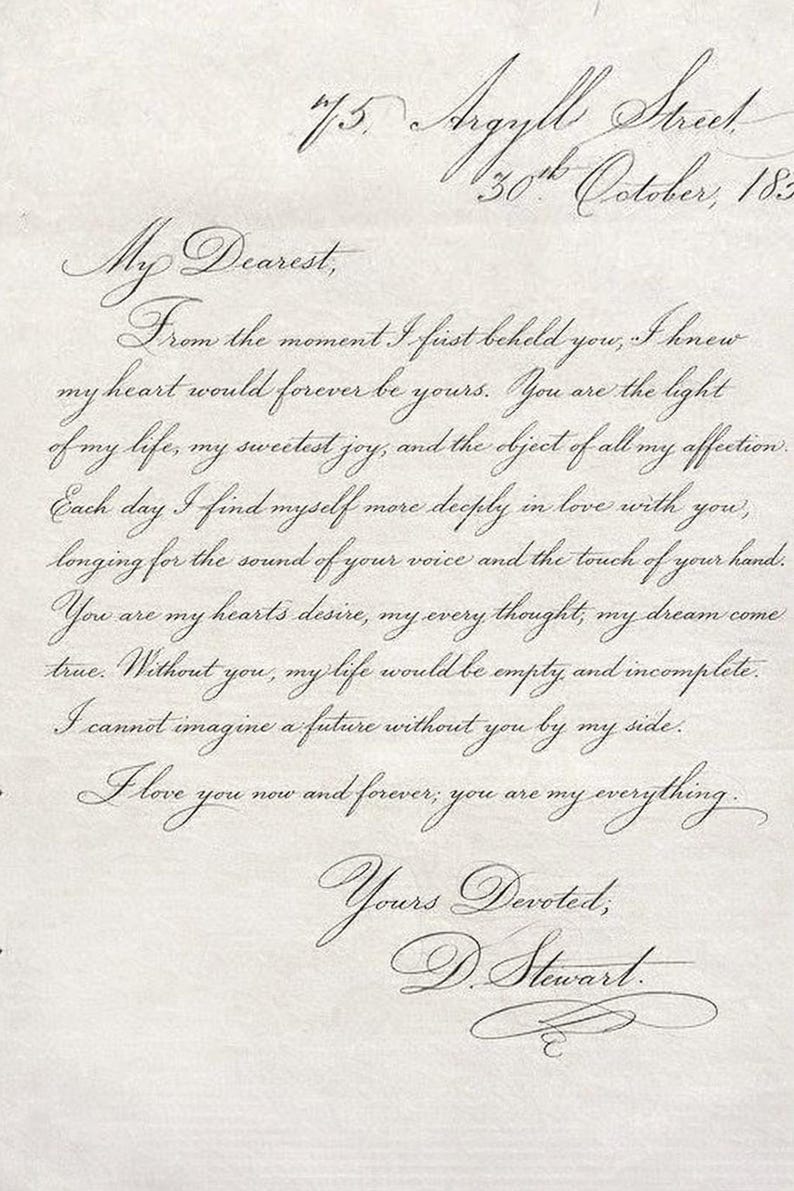 Personalized Handwritten Calligraphy – Love Letters, Wedding Vows, and ...