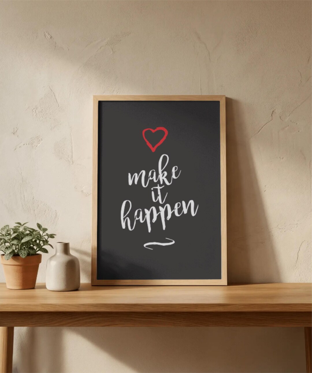 Motivational Printable Poster, Minimalist Typography Wall Art, Modern ...