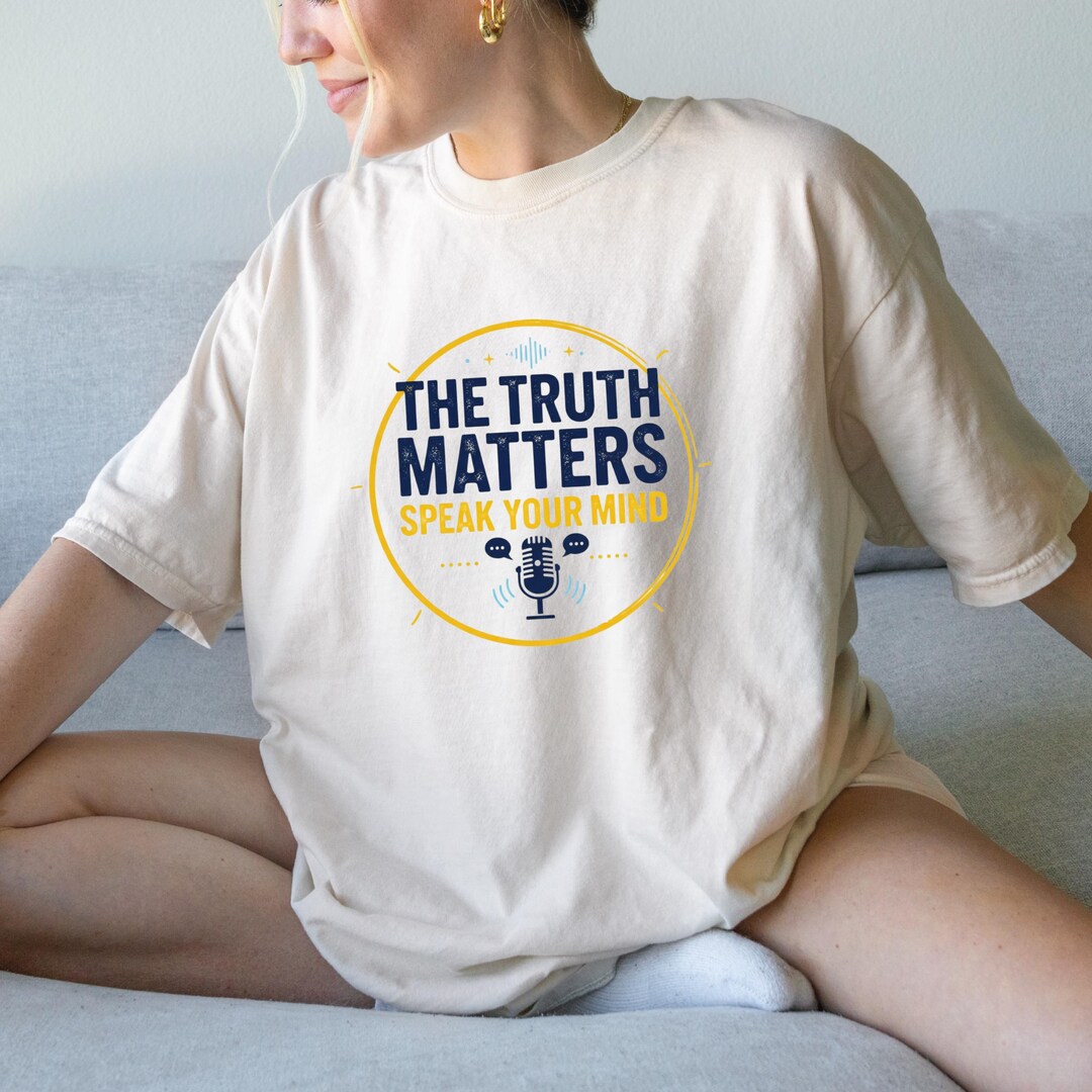 The Truth Matters Shirt,minimalist Slogan Shirt,journalism Gift - Etsy