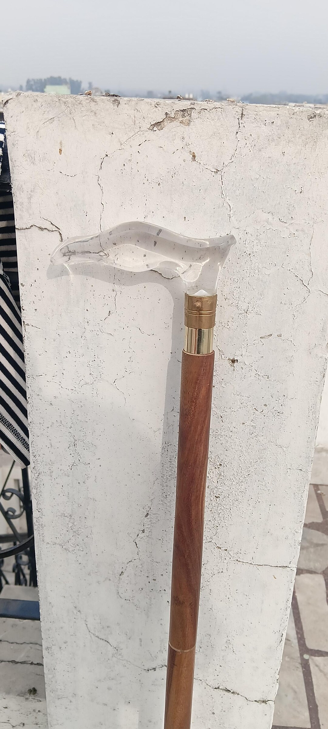 Crystal-cut Handle Walking Stick - Blending Strength With Elegant ...