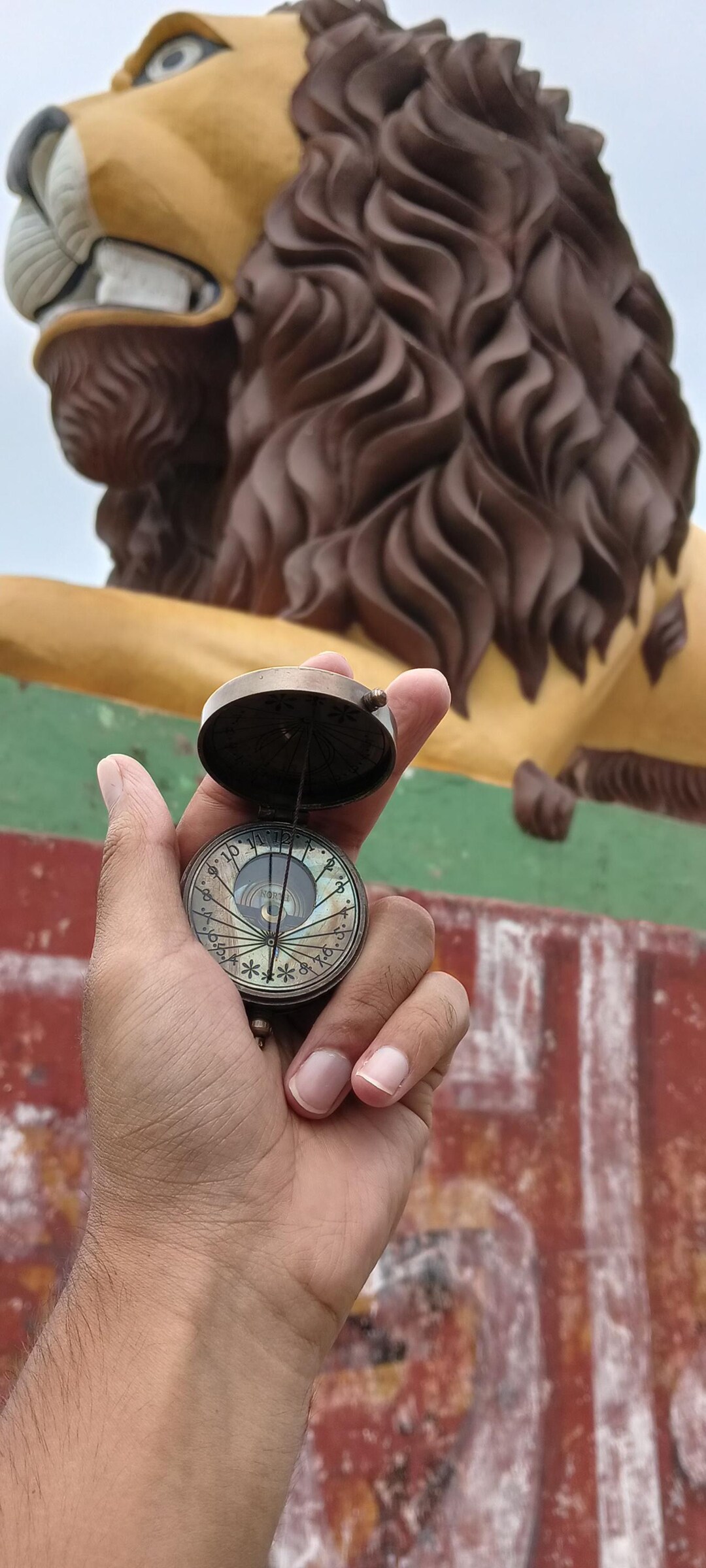Antique Sundial Thread Compass Engraved Sir Lord Kelvin / Made for ...
