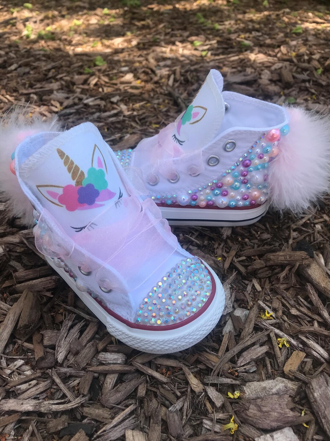 Custom Girls "unicorn Fly" Converse - Etsy