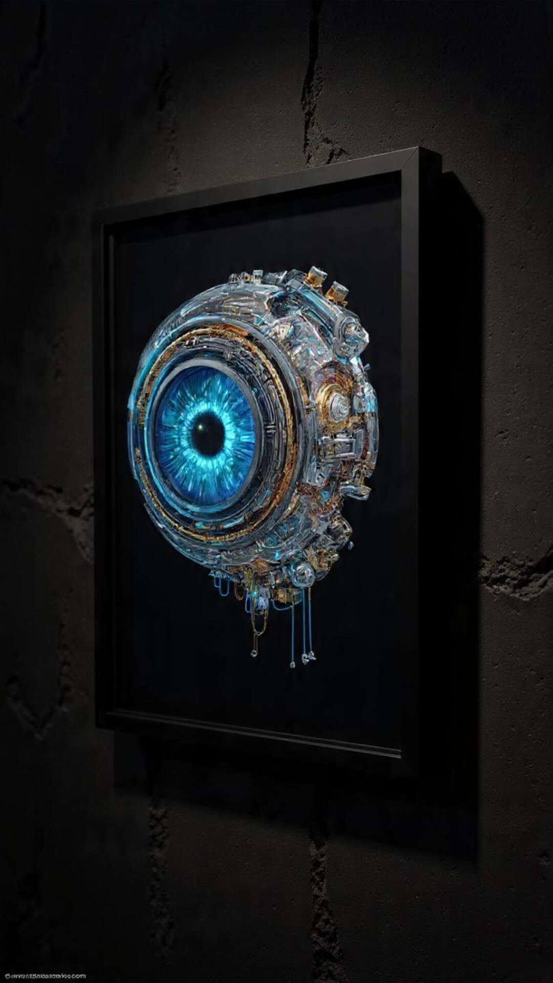 Cyberpunk Evil Eye Art Print, Futuristic Nazar Amulet (digital Download ...
