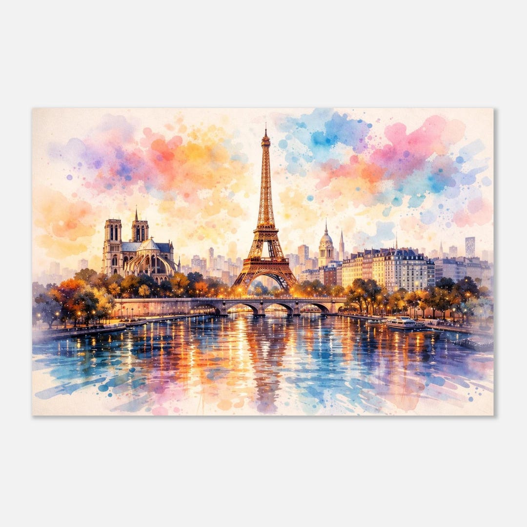 Paris Skyline Aluminum Print - Etsy